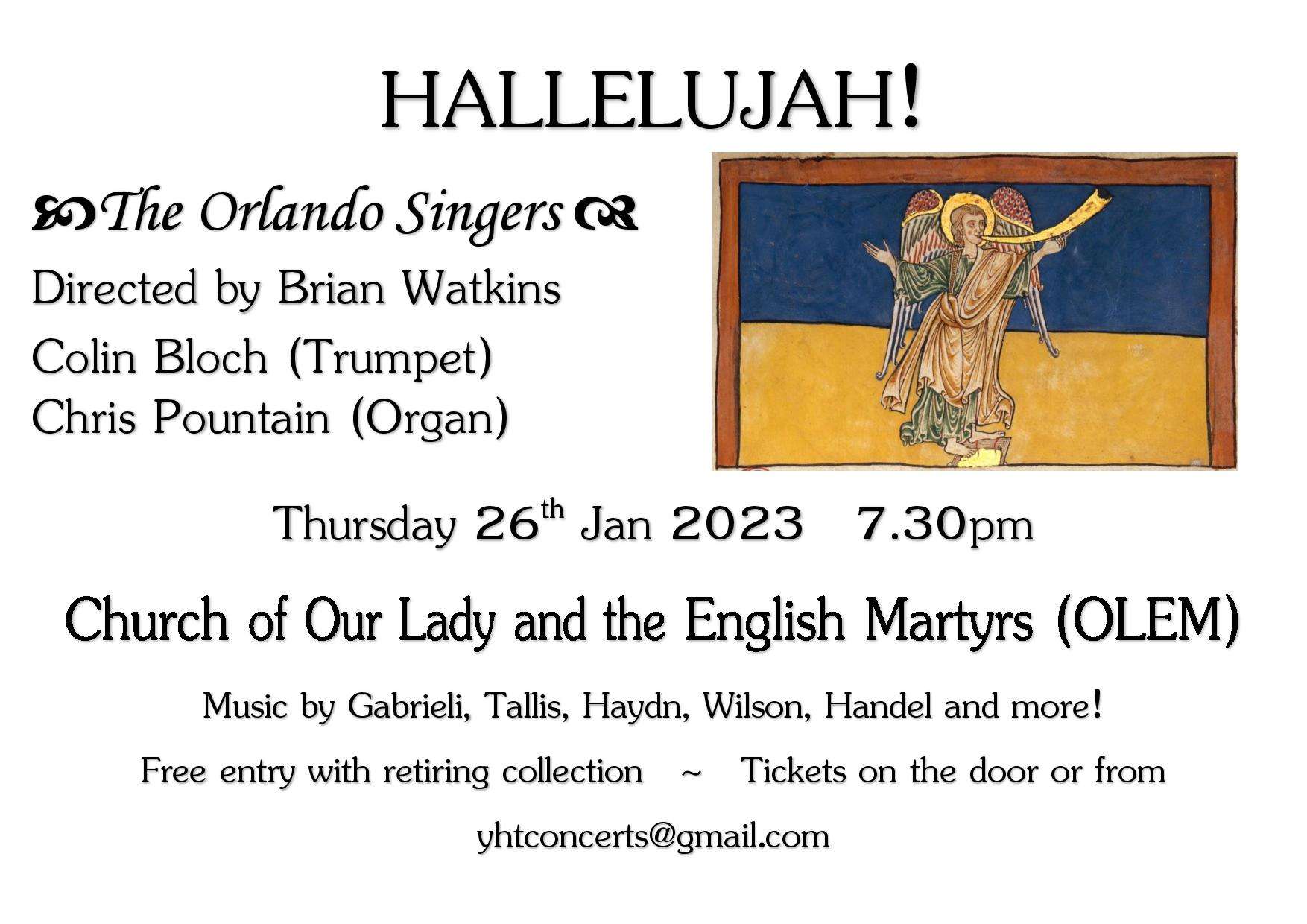 Concert in Cambridge Our next concert - Orlando SingersOrlando Singers